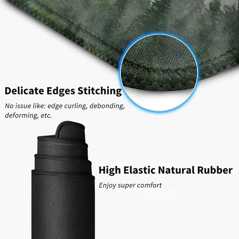 Ying Yang Koi Mouse Pad | Large Mouse Pad | Office Laptop Mat | Soft ...