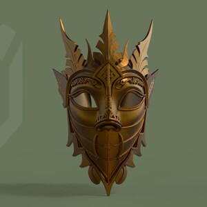 Royal Elven Mask 3D STL Printable Fantasy Mask – Special Launch Price ...