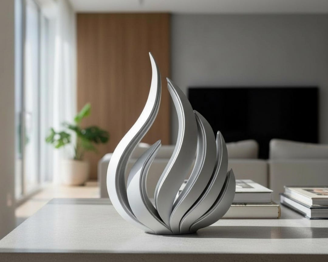 Abstract Flame Sculpture Stl File – Modern 3D Printable Decorative Art ...