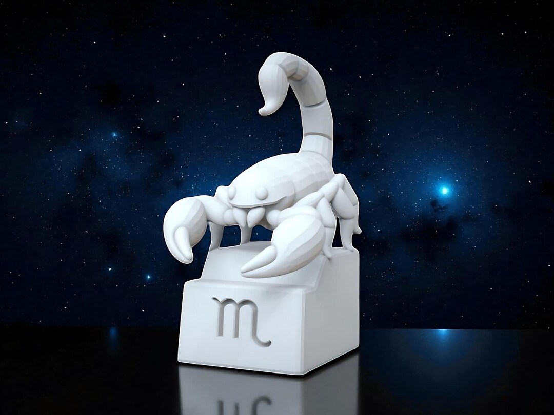 Scorpio Zodiac Statue STL – Horoscope 3D Print File – Astrology Digital ...