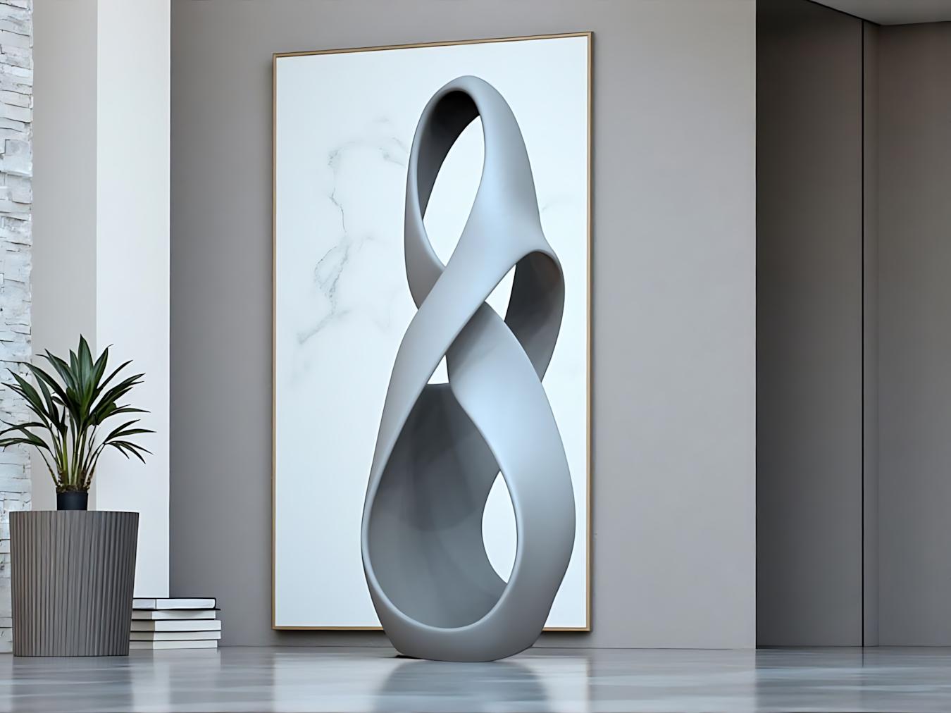 Abstract Infinity Sculpture STL – 3D Printable Modern Home Decor Statue ...