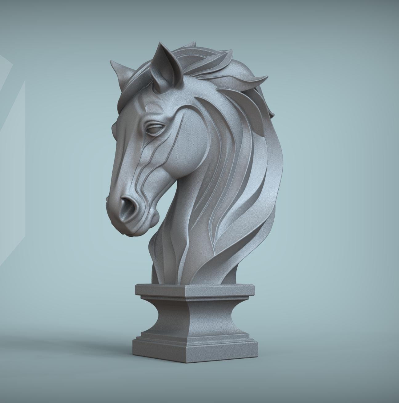 Graceful Horse Bust STL – Home Decor 3D STL Print Model – Special ...