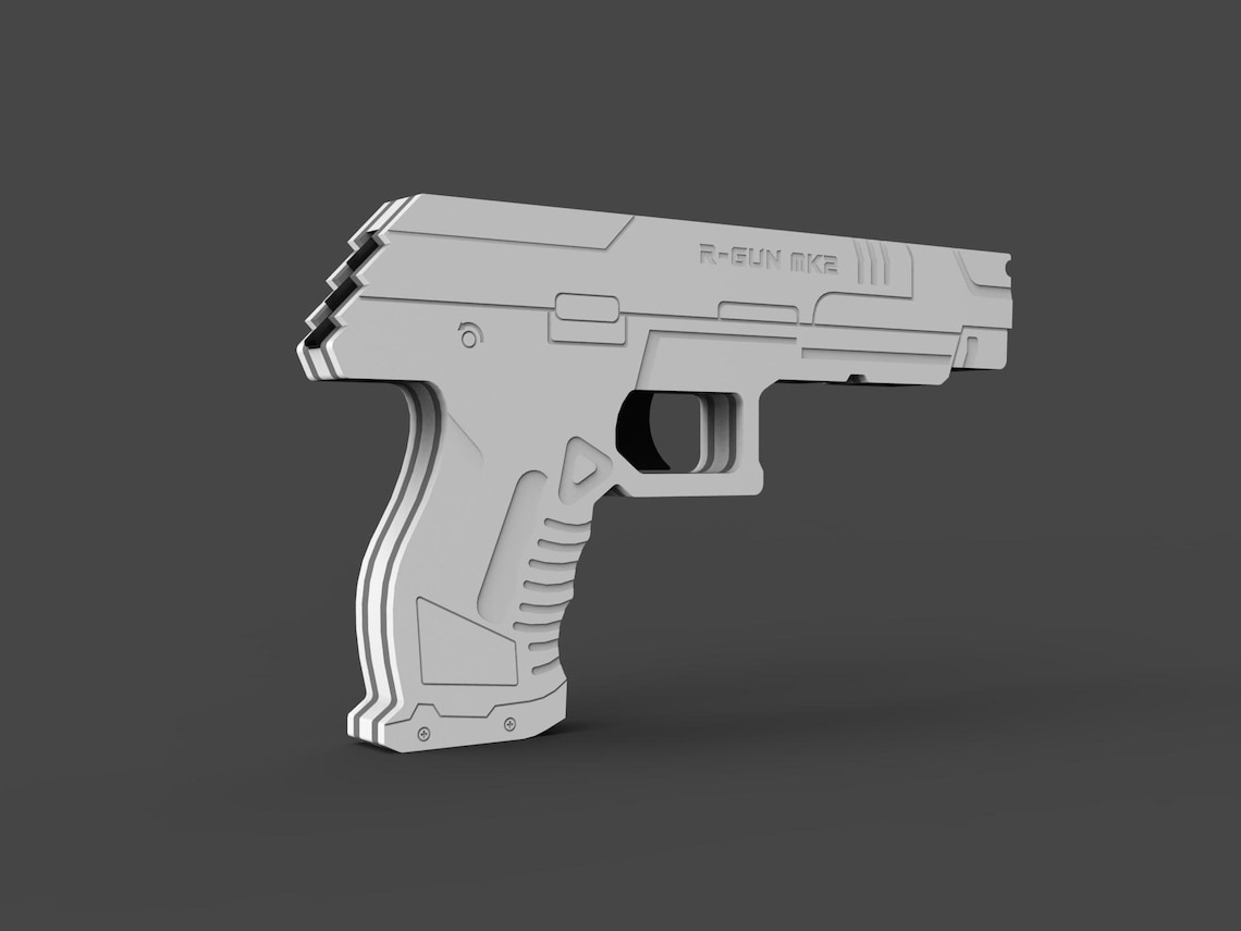 Laser-cut Rubber Band Gun – DXF Files for 3mm MDF - Etsy