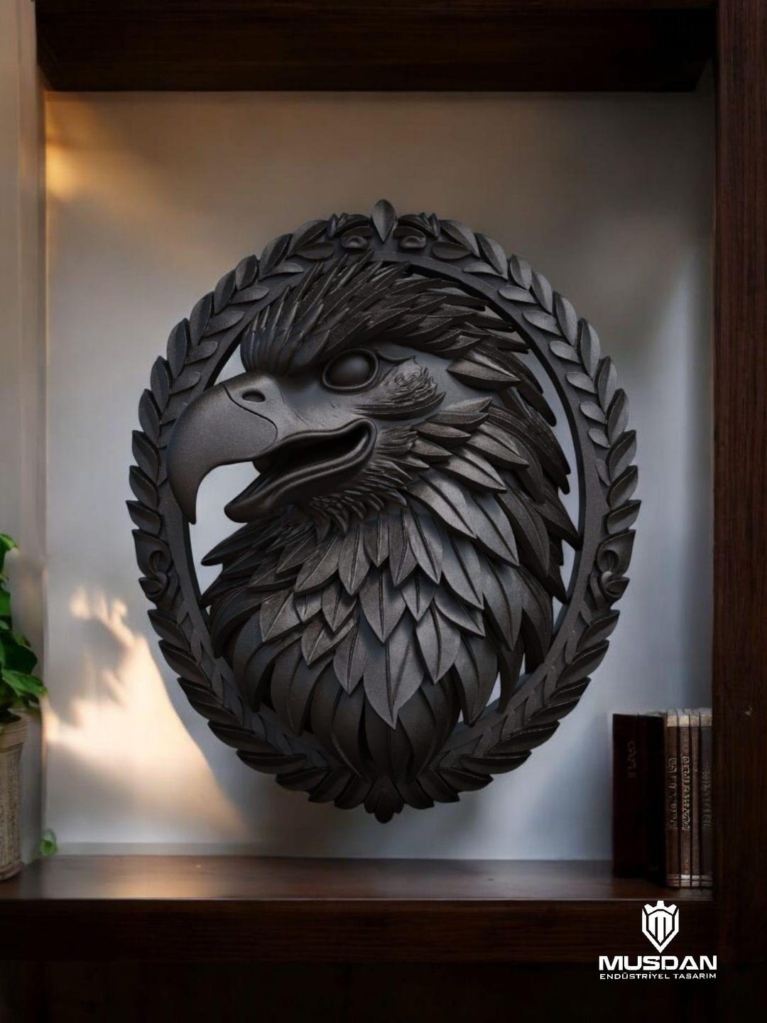Eagle Crest Relief Ornamental 3D Printable Wall Sculpture – Special ...