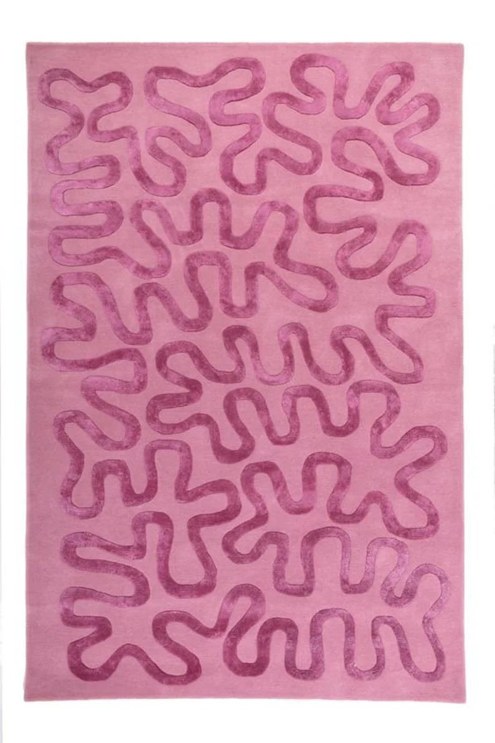 Hand Tufted Crooked Pattern Rug Wool and Viscose Rug /woolen Area Rugs ...