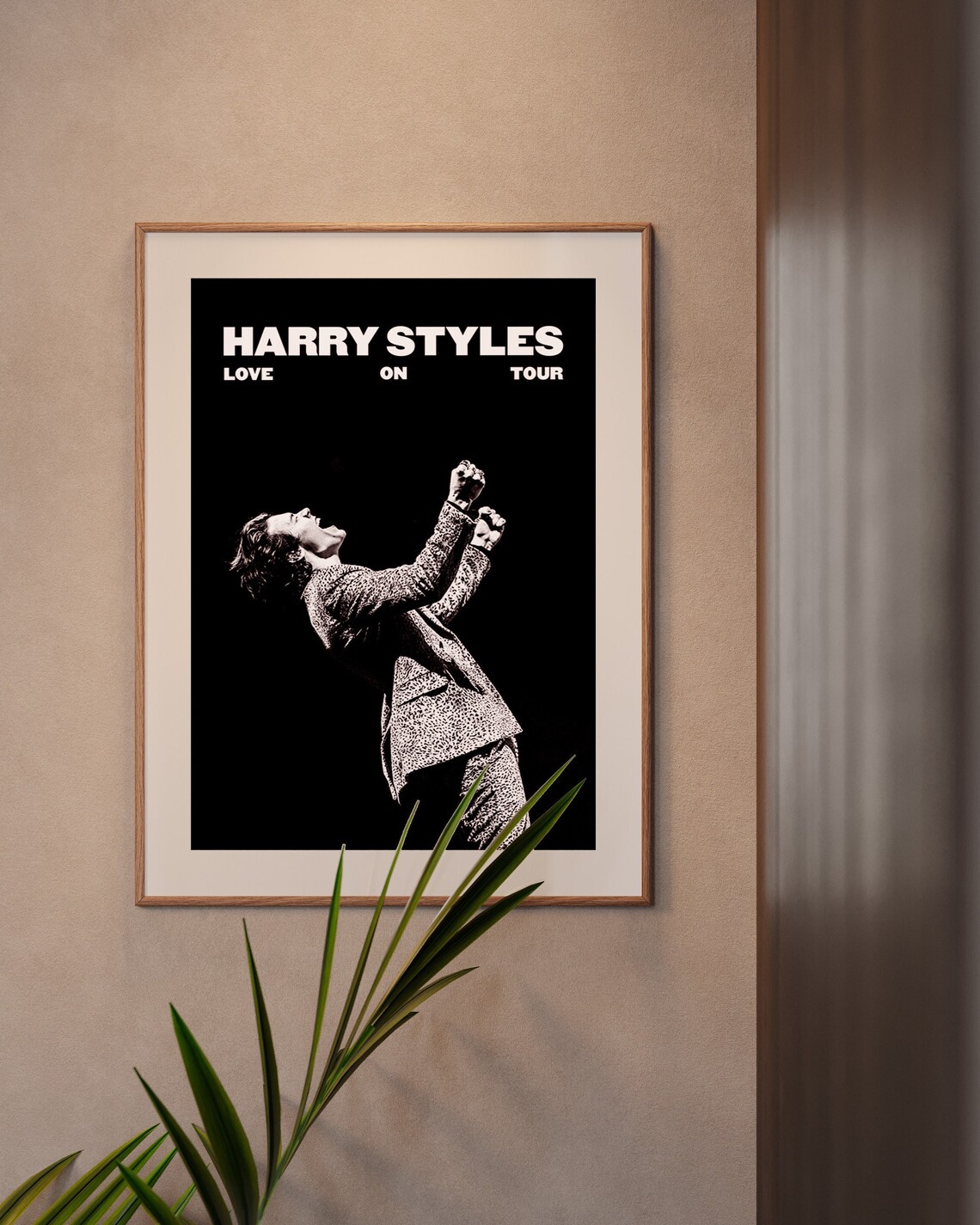 Harry Styles Concert Poster Black & White 70s Style Digital - Etsy