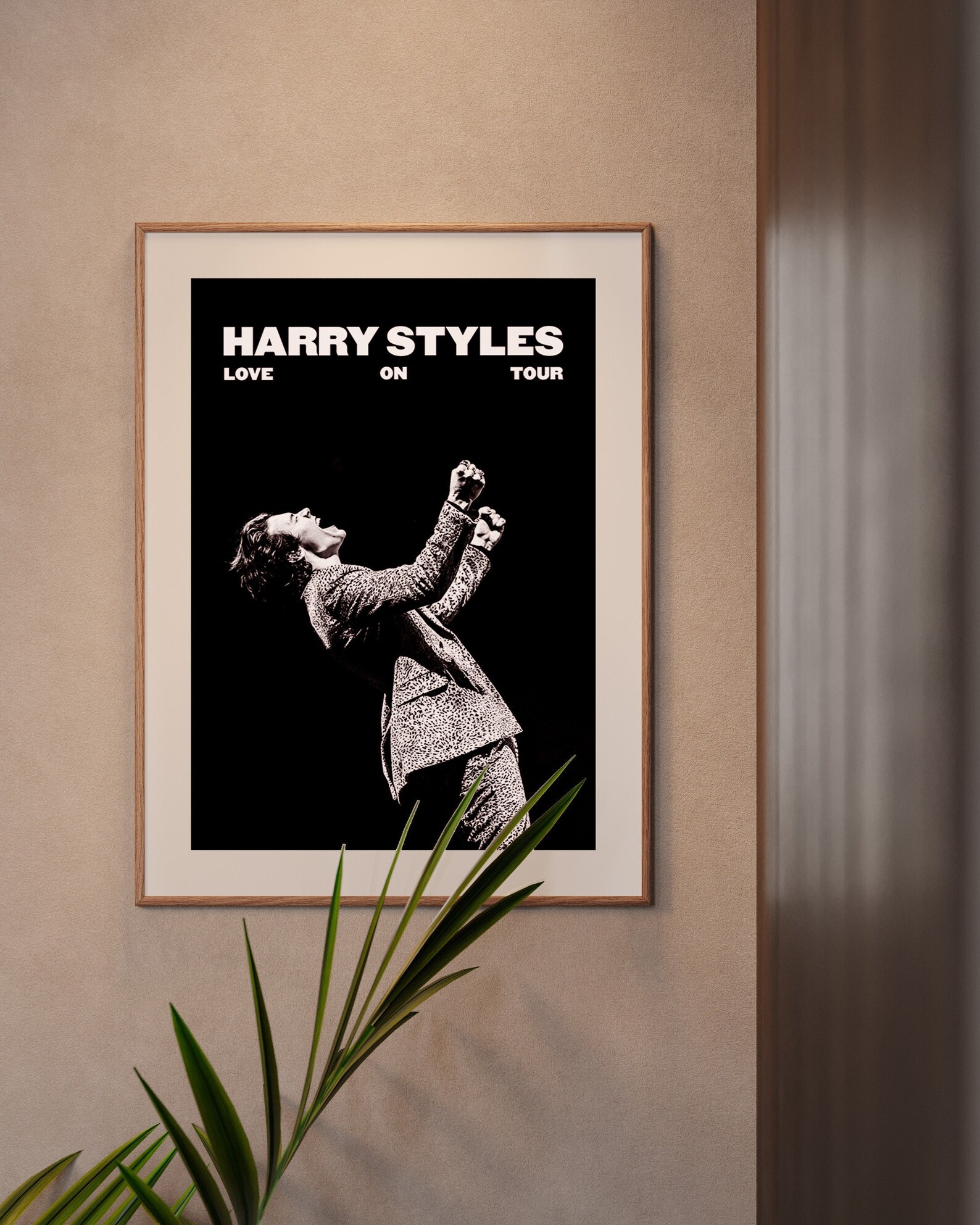 Harry Styles Concert Poster Black & White 70s Style Digital - Etsy