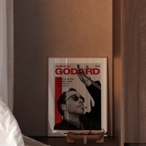 Jean-luc Godard Printable High Quality Poster | French Film Director ...