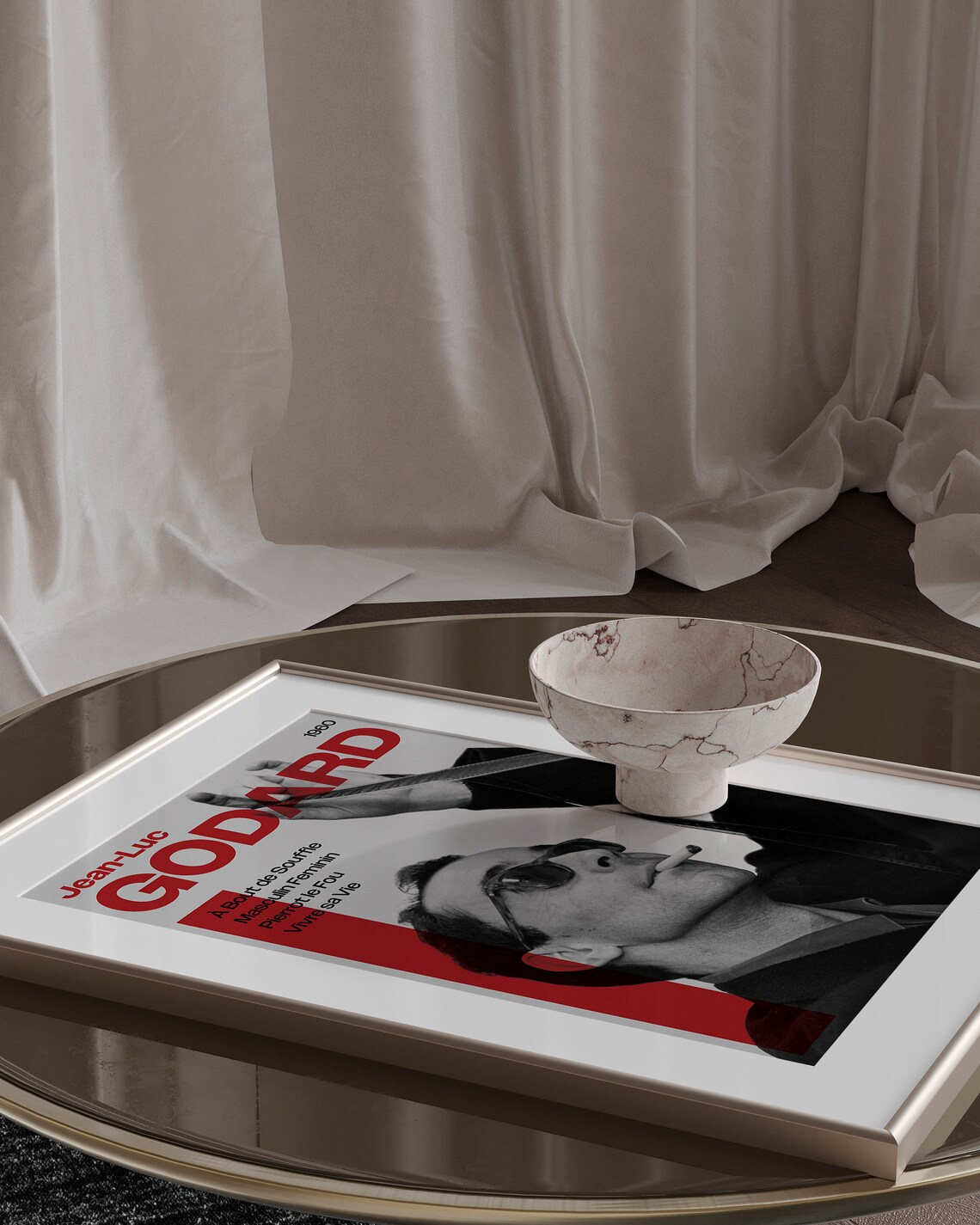 Jean-luc Godard Printable High Quality Poster | French Film Director ...