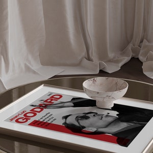 Jean-luc Godard Printable High Quality Poster | French Film Director ...