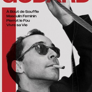 Jean-luc Godard Printable High Quality Poster | French Film Director ...