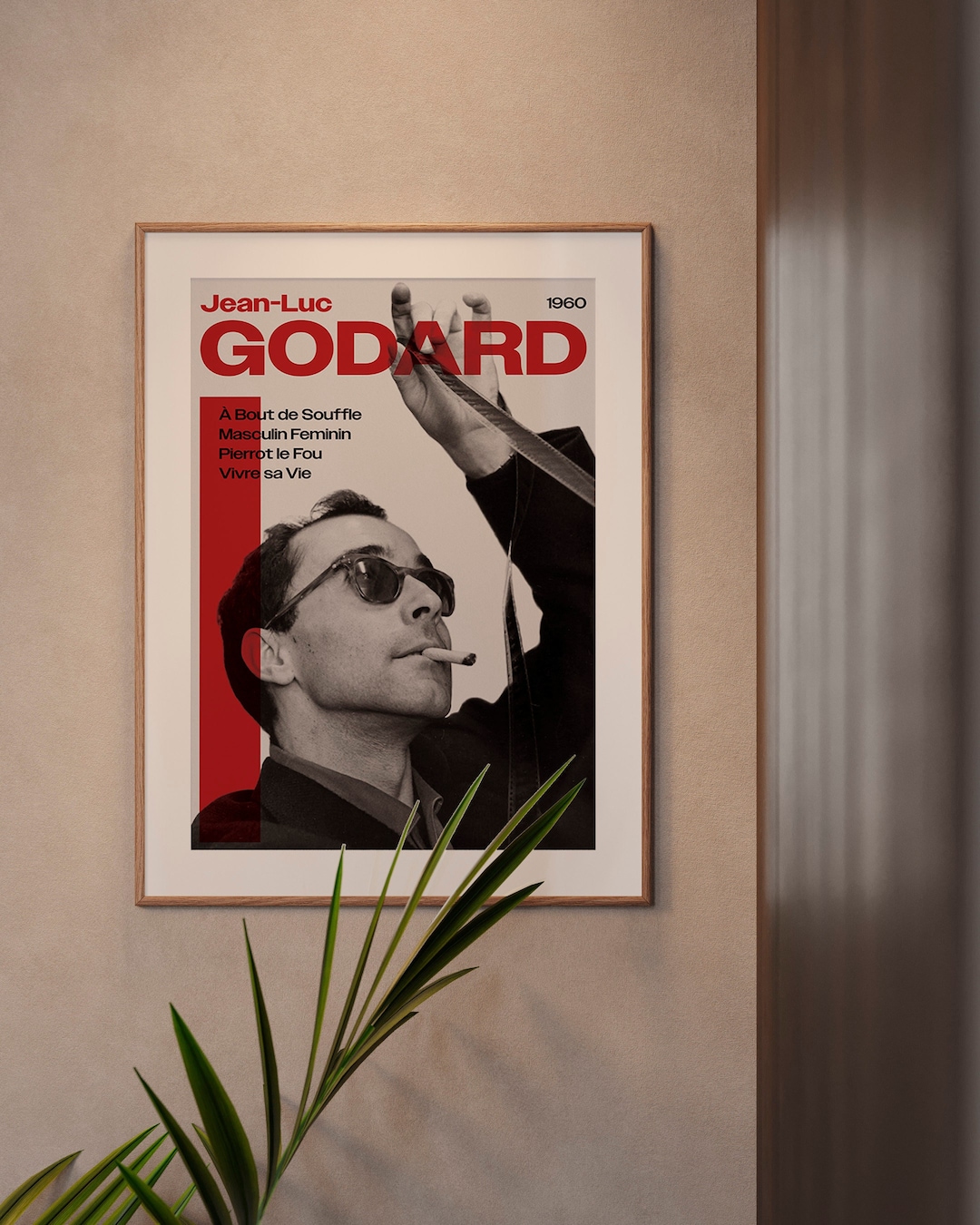 Jean-luc Godard Printable High Quality Poster | French Film Director ...