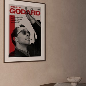 Jean-luc Godard Printable High Quality Poster | French Film Director ...
