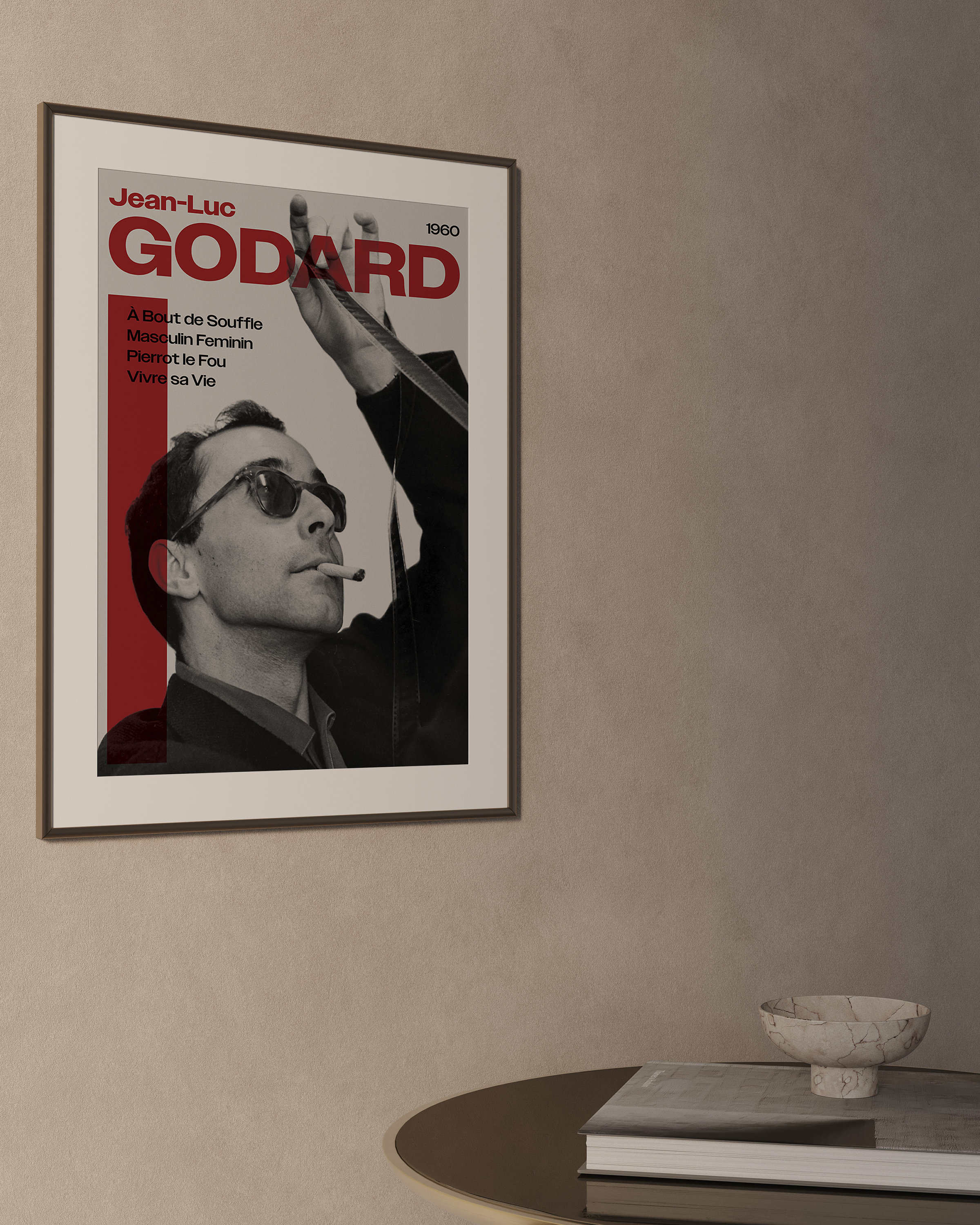 Jean-luc Godard Printable High Quality Poster | French Film Director ...