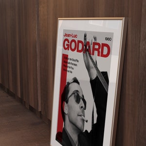 Jean-luc Godard Printable High Quality Poster | French Film Director ...