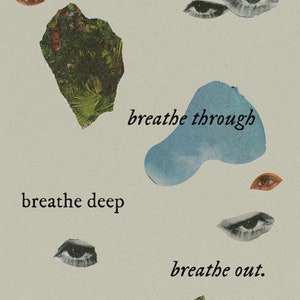 Breathe in Breathe Out Printable Poster Mindfulness Saying High Quality ...