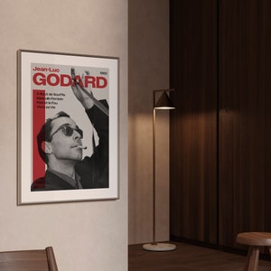 Jean-luc Godard Printable High Quality Poster | French Film Director ...