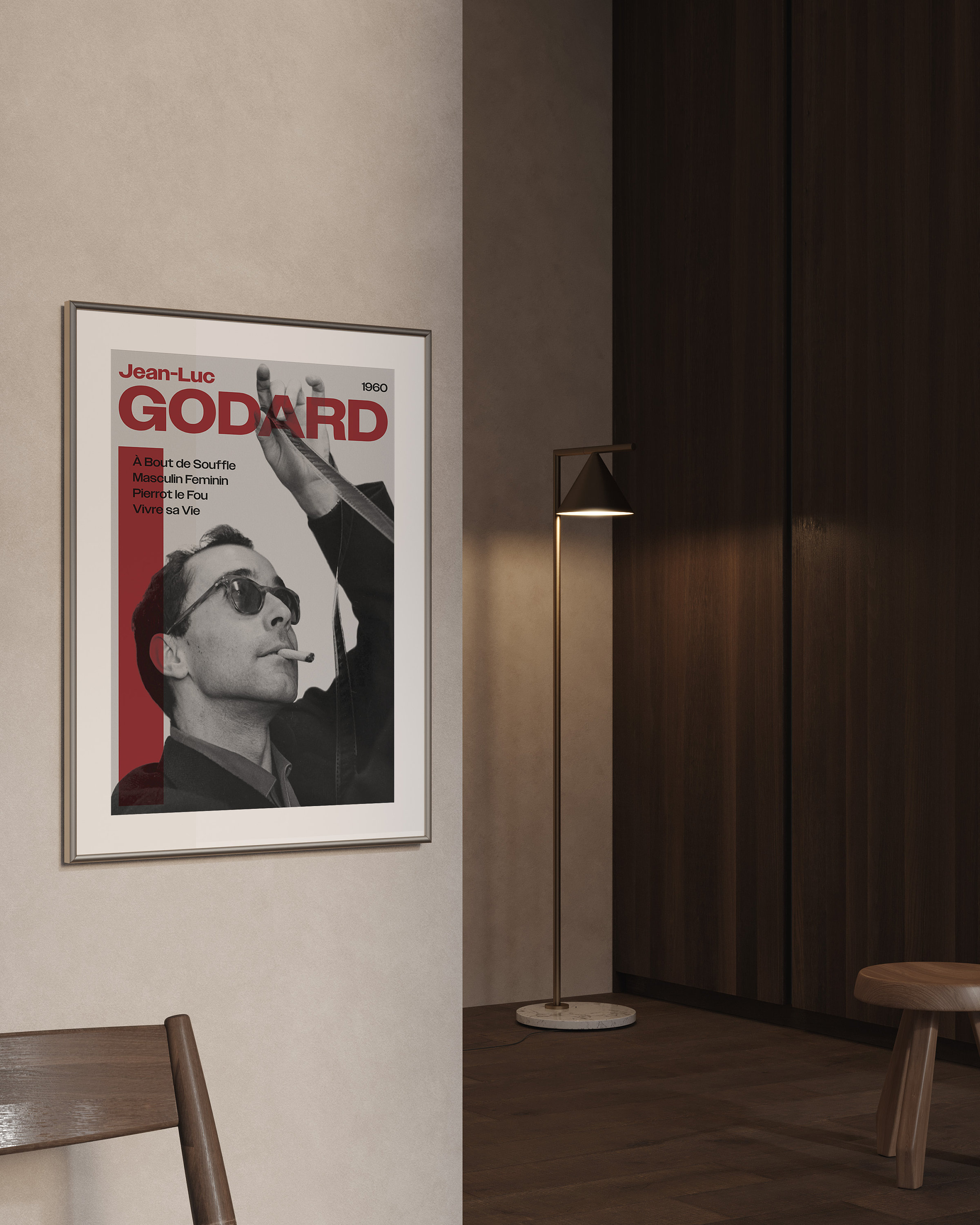 Jean-luc Godard Printable High Quality Poster | French Film Director ...