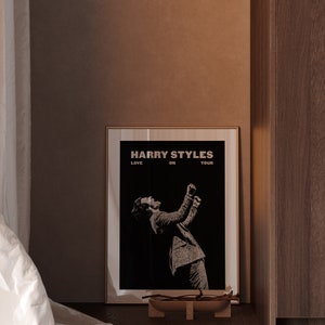 Harry Styles Concert Poster Black & White 70s Style Digital - Etsy