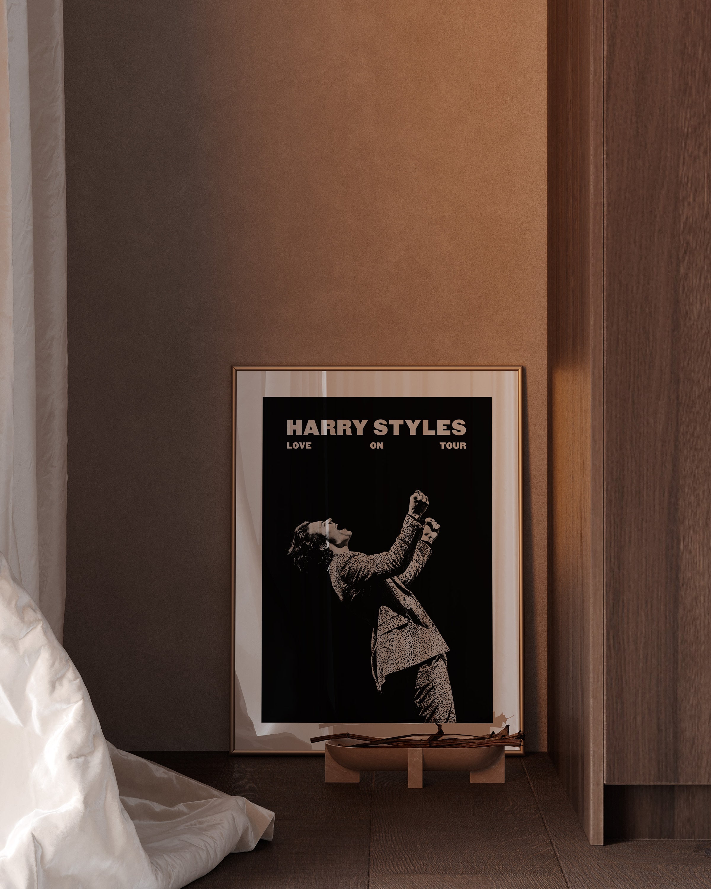 Harry Styles Concert Poster Black & White 70s Style Digital - Etsy
