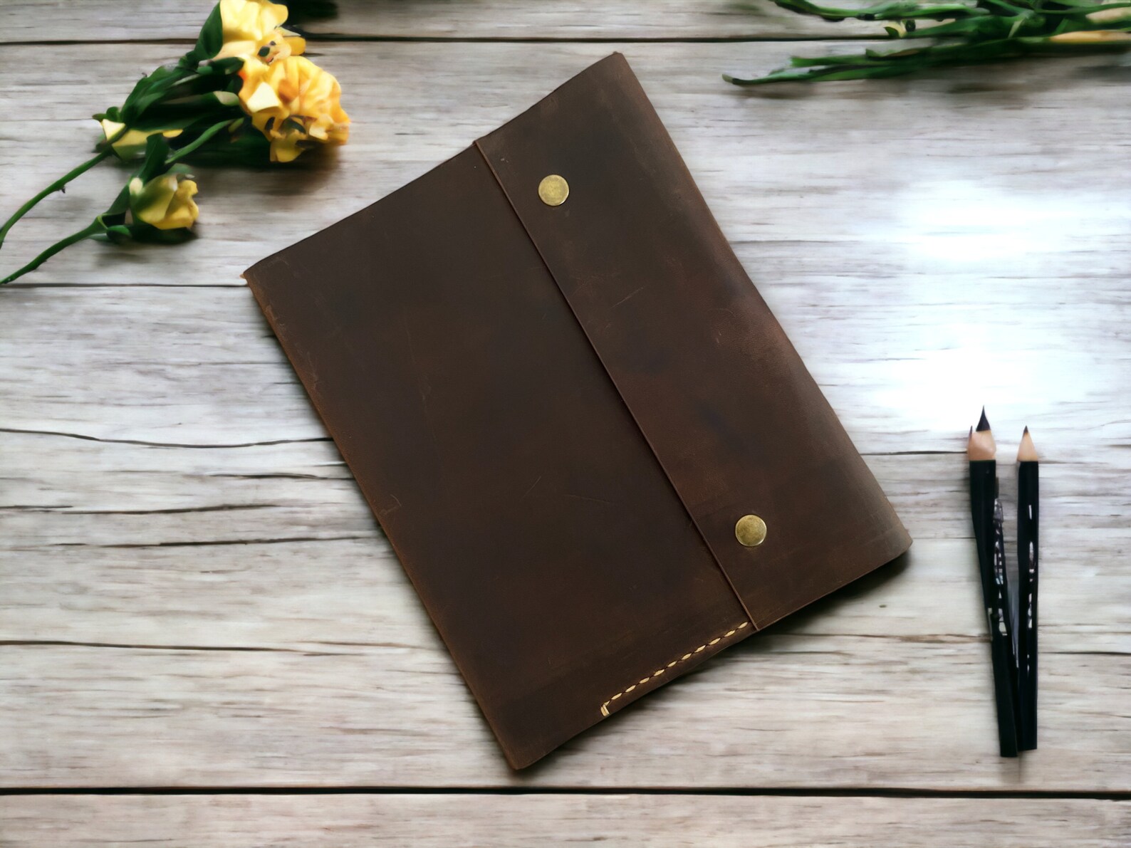 Personalized Refillable Portfolio, Custom Portfolio, Custom Leather ...