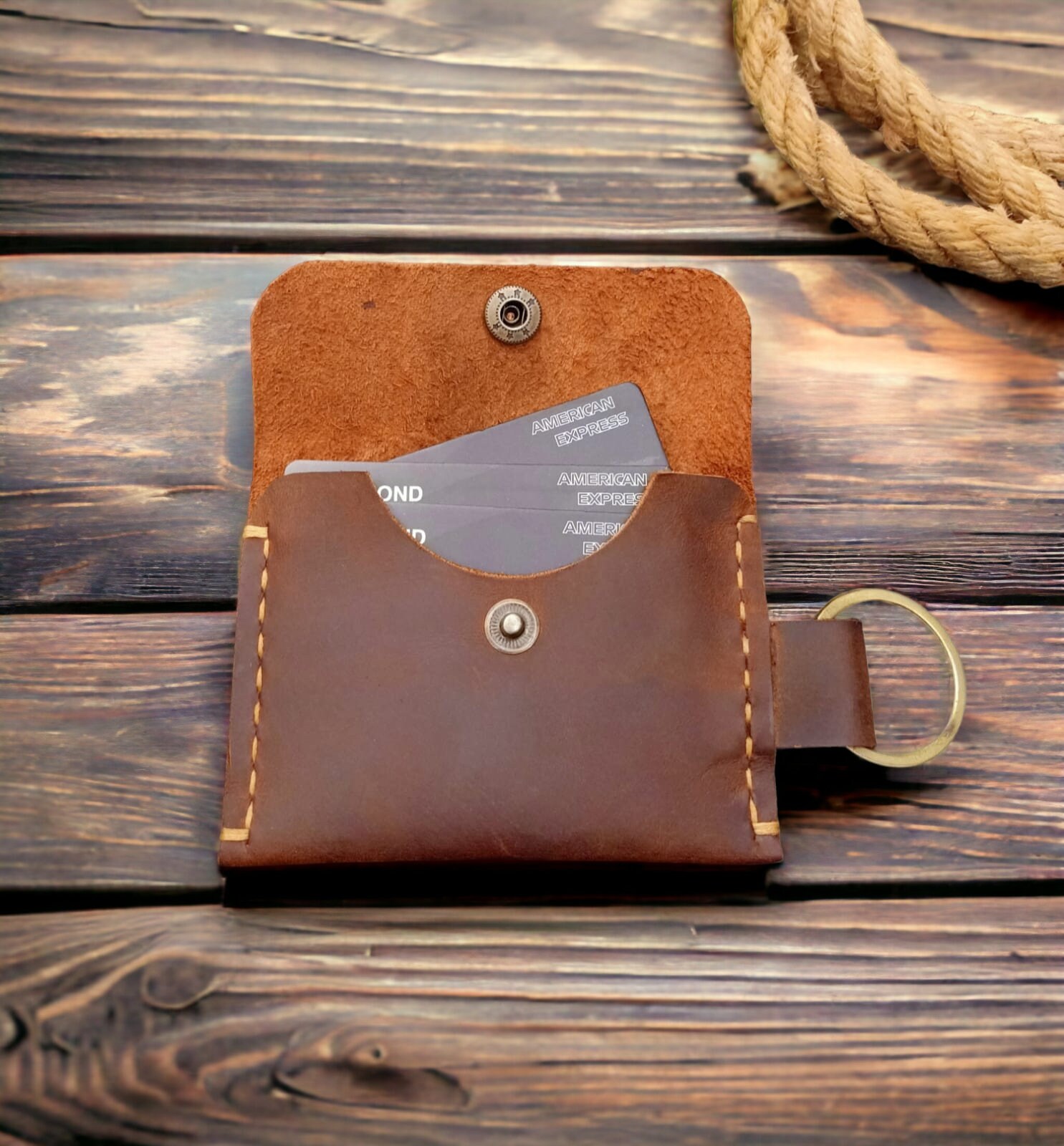 Keychain Wallet Credit Card Holder Case Change Coin Purse - Etsy