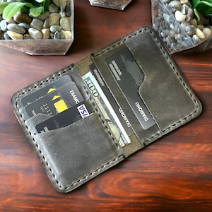 Handmade Slim Front Pocket Wallet, the Wilder Slim Wallet, Antique ...