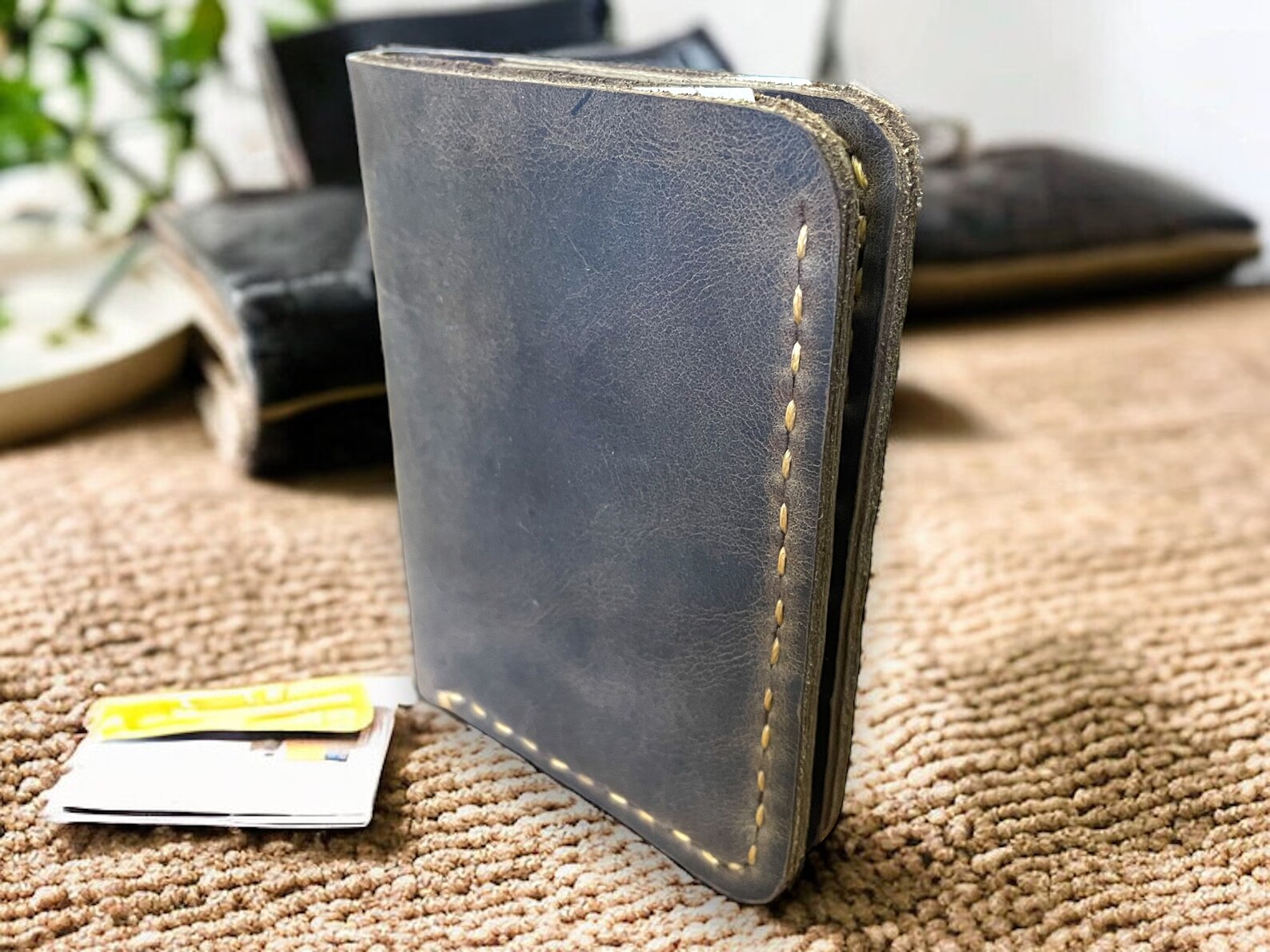 Men's Leather Wallet, Stylish Card Holder Wallet, Minimalist Card ...