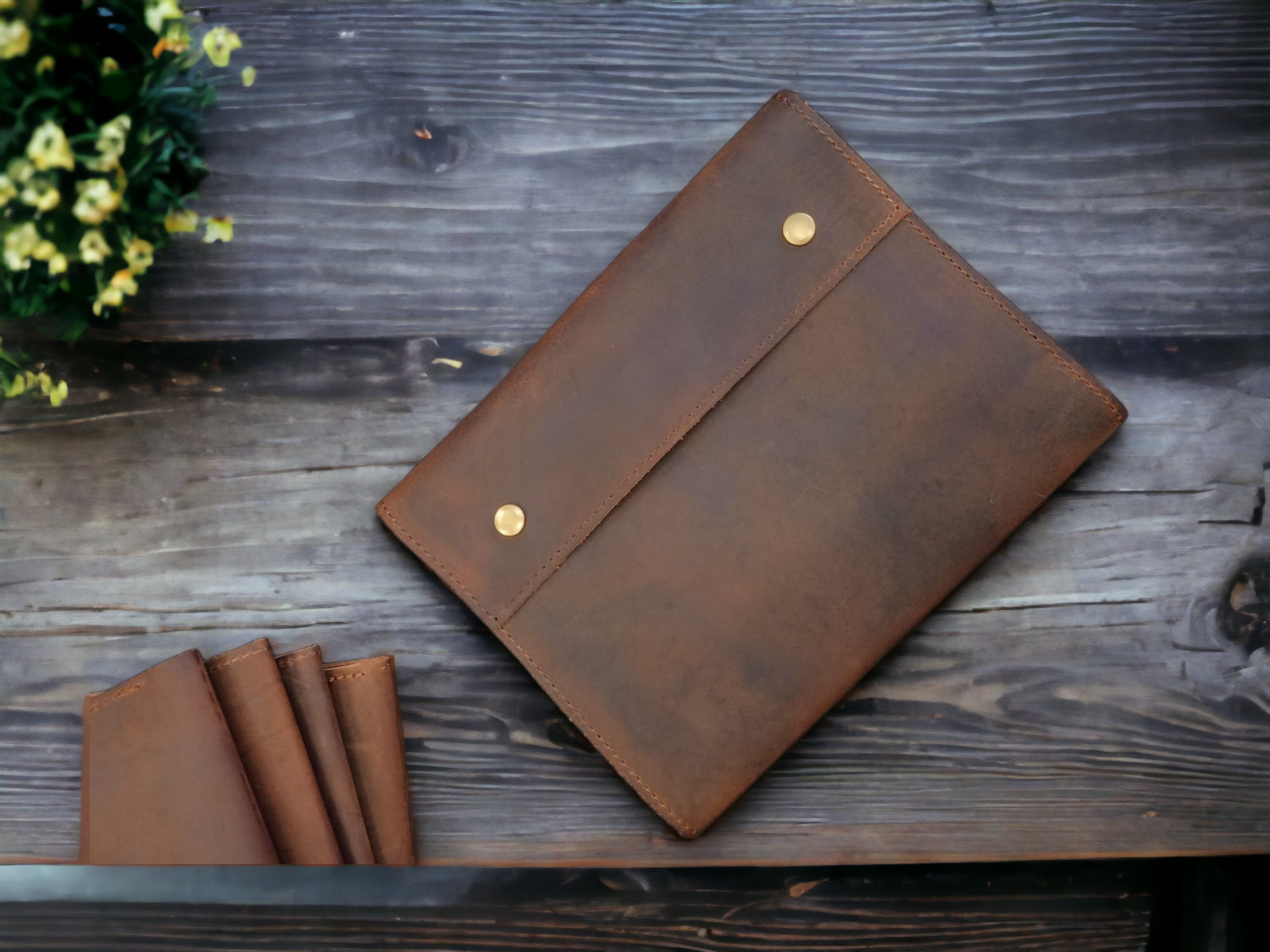 Personalized Refillable Portfolio, Custom Portfolio, Custom Leather ...