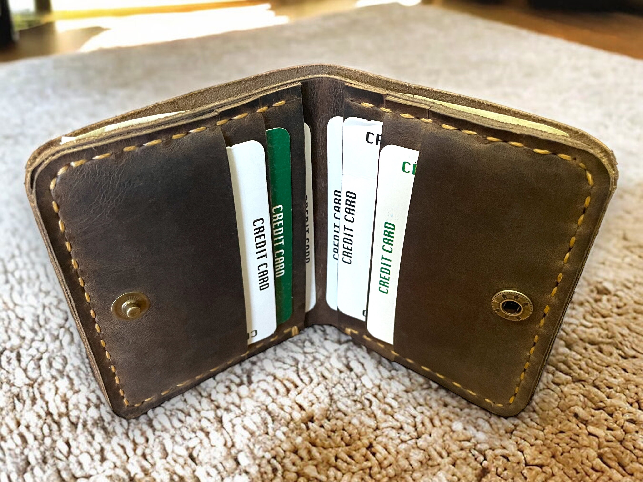 Men's Leather Wallet, Stylish Card Holder Wallet, Minimalist Card ...