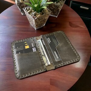 Handmade Slim Front Pocket Wallet, the Wilder Slim Wallet, Antique ...