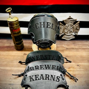 Personalized Firefighter SCBA Leather Mask Cover for Scott AV-3000 Mask ...