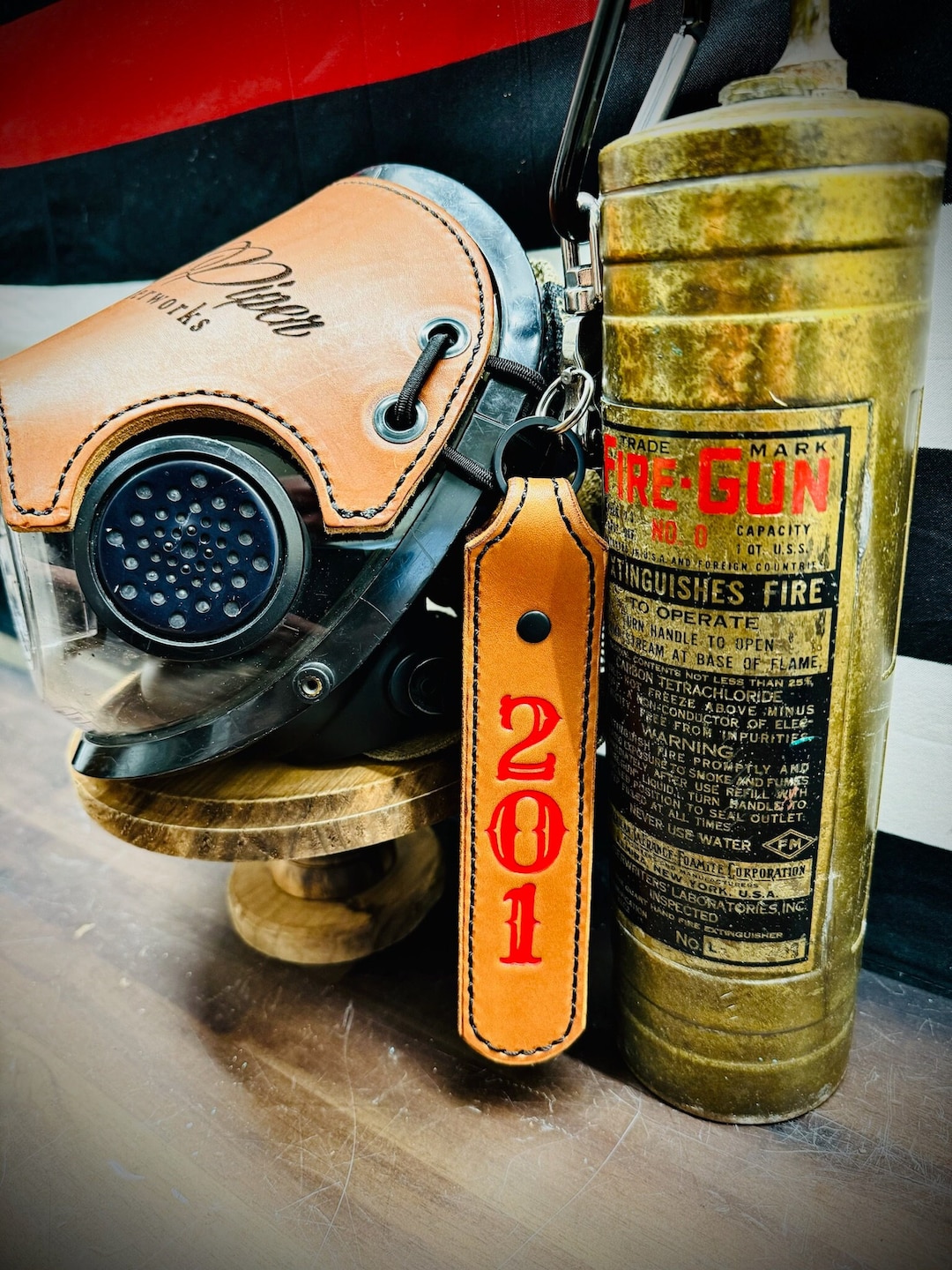 Firefighter SCBA Quick Release Swivel Shackle (golden Brown Leather ...