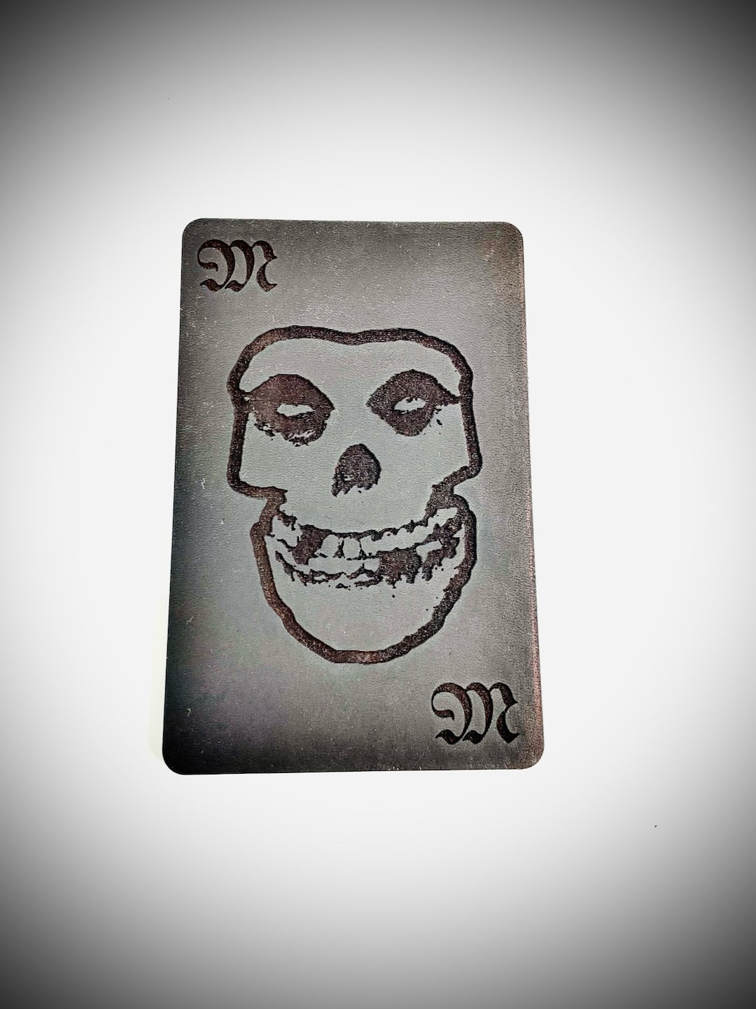 Leather Helmet Playing Card-crimson Ghost/misfit - Etsy