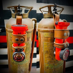 Firefighter Inverted Leather Flashlight Holder - Etsy