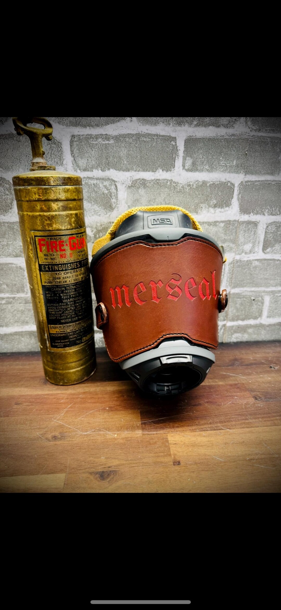 Personalized Firefighter SCBA Leather Mask Cover for MSA G-1 Mask - Etsy