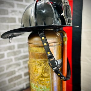 Personalized Leather Fire Helmet Chin Strap - Etsy