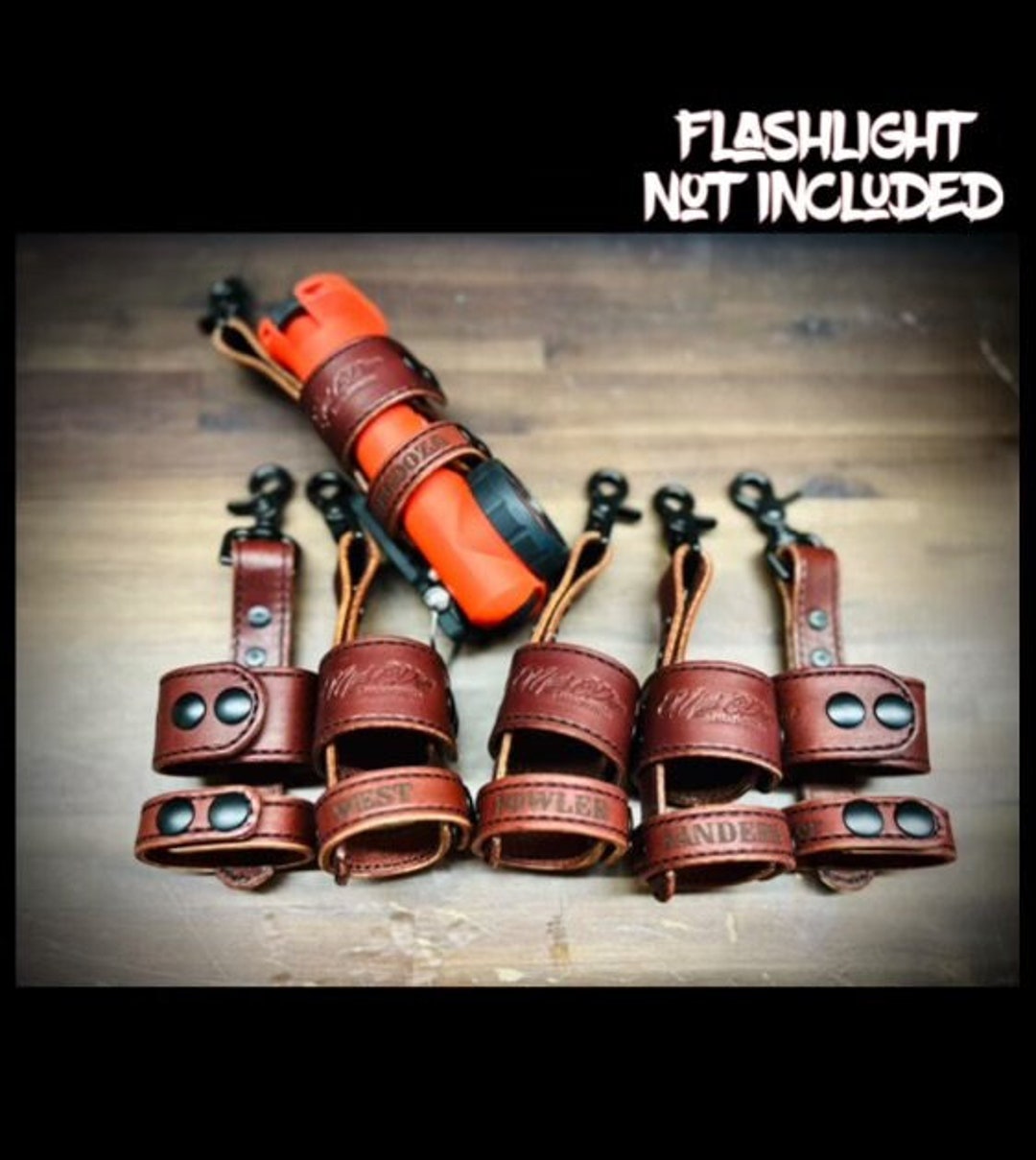 Personalized Firefighter Inverted Leather Flashlight Holder - Etsy