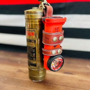 Firefighter Inverted Leather Flashlight Holder - Etsy