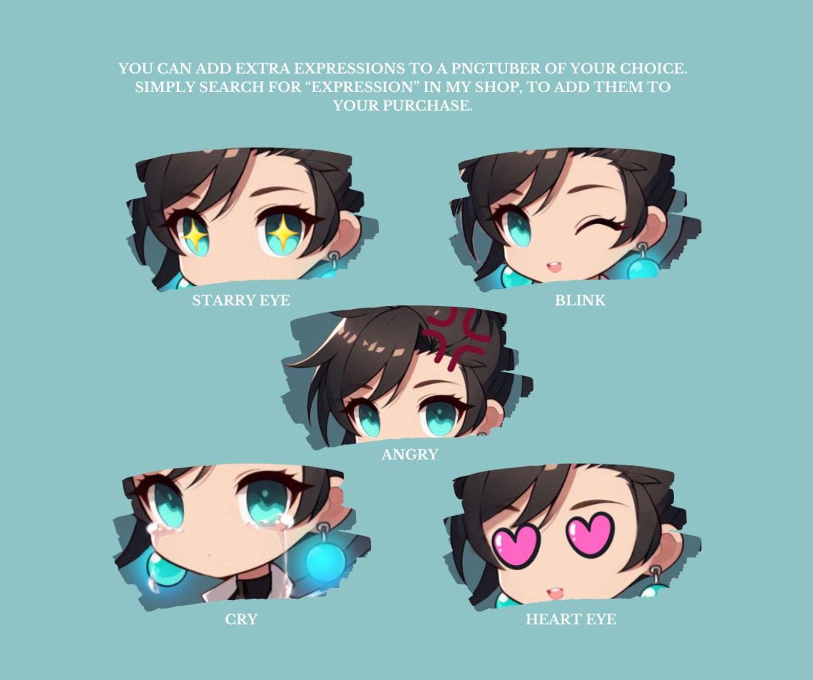 Premade Chibi PNG Tuber Kawaii Model Veadotube Mini Vtuber Girl Vtuber ...