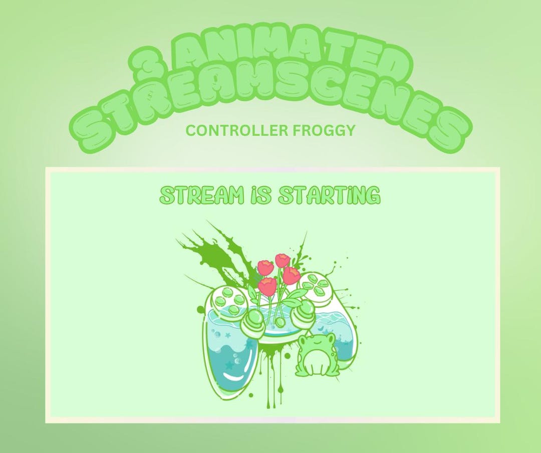 Liquid Controller With Frog - Animated Scenes for Twitch - Starting ...