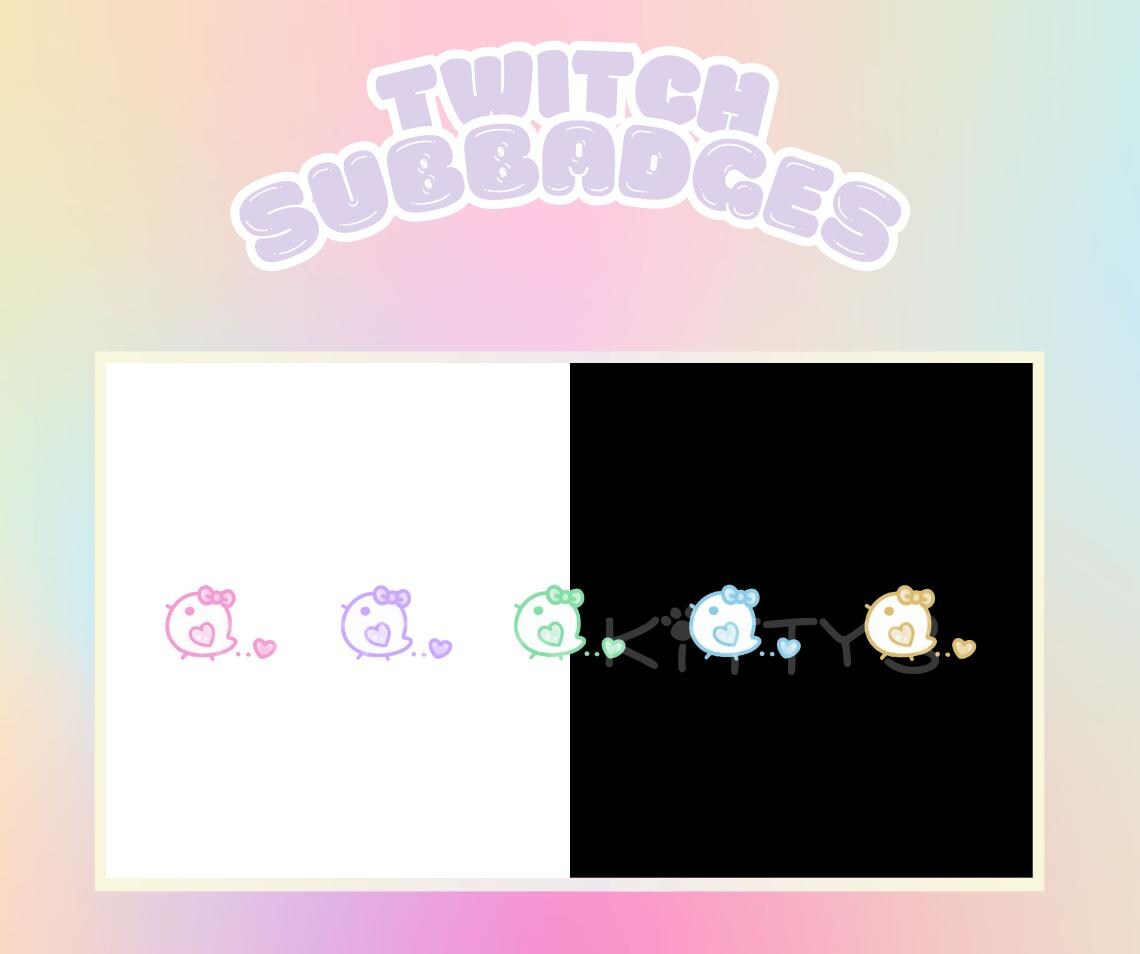 Cute Kawaii Bird Sub Badges for Streaming - Twitch Badges - Loyalty ...