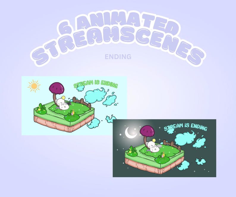 Final Fantasy Sleepy Moogle Twitch Overlay - FFXIV Inspired - Gaming ...