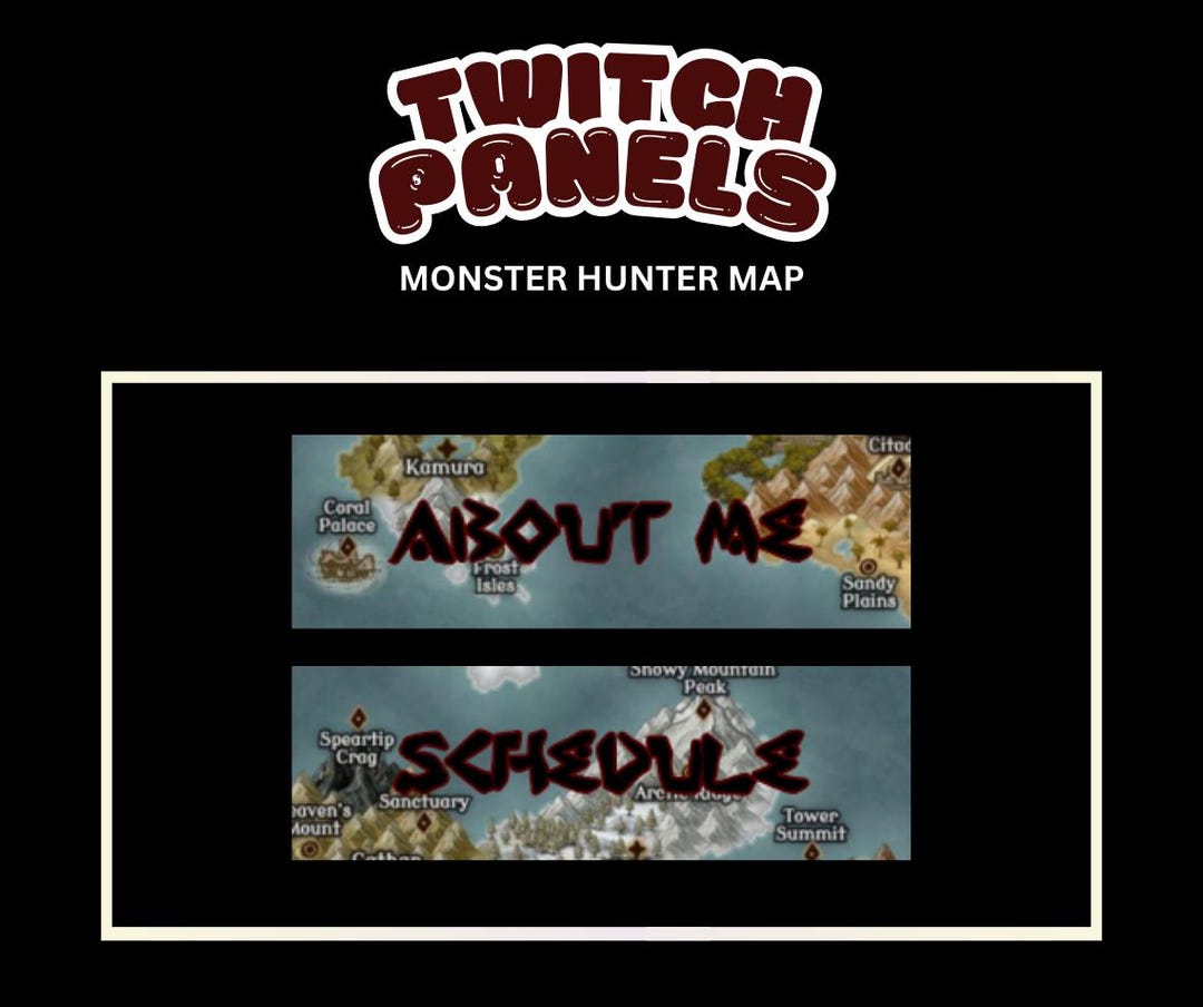 20 Twitch Panels - Monster Hunter Inspired Twitch Panels - Monster ...