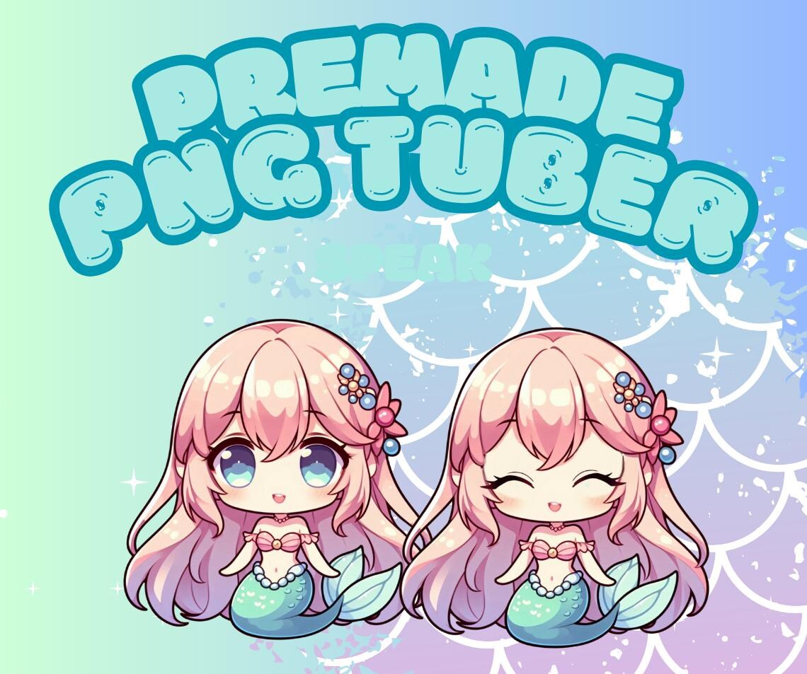 Premade Chibi PNG Tuber Kawaii Model Veadotube Mini Vtuber Girl Vtuber ...