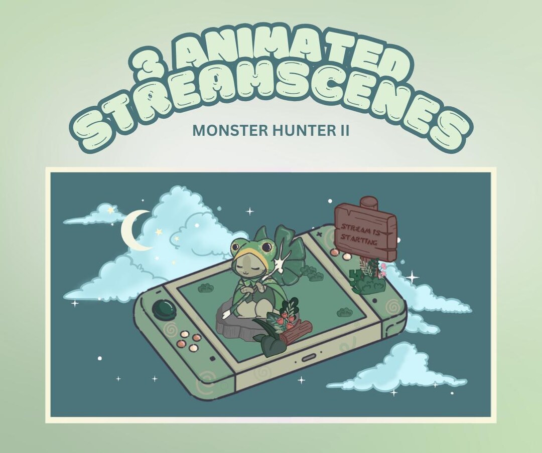 Monster Hunter Sleepy Palico in Frog Costume - Gaming Console ...