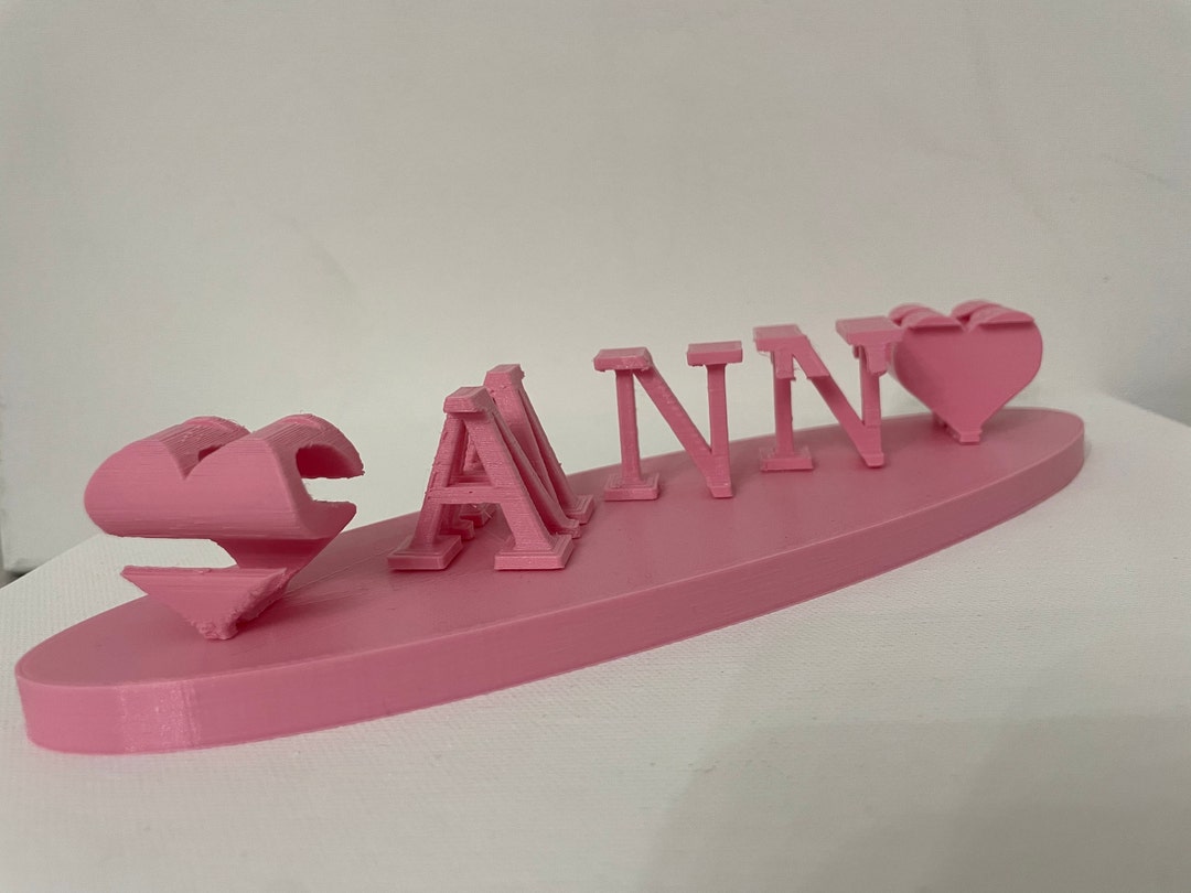 Custom 3D Print Dual Nameplate - Etsy