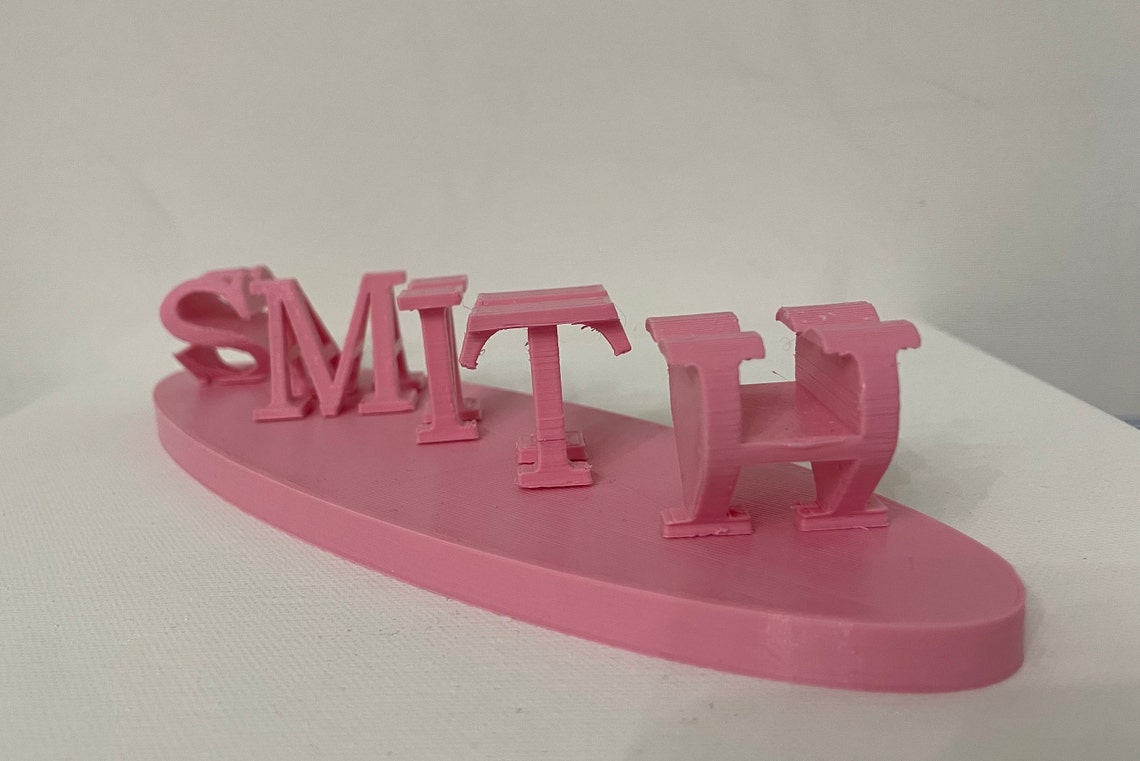 Custom 3D Print Dual Nameplate - Etsy