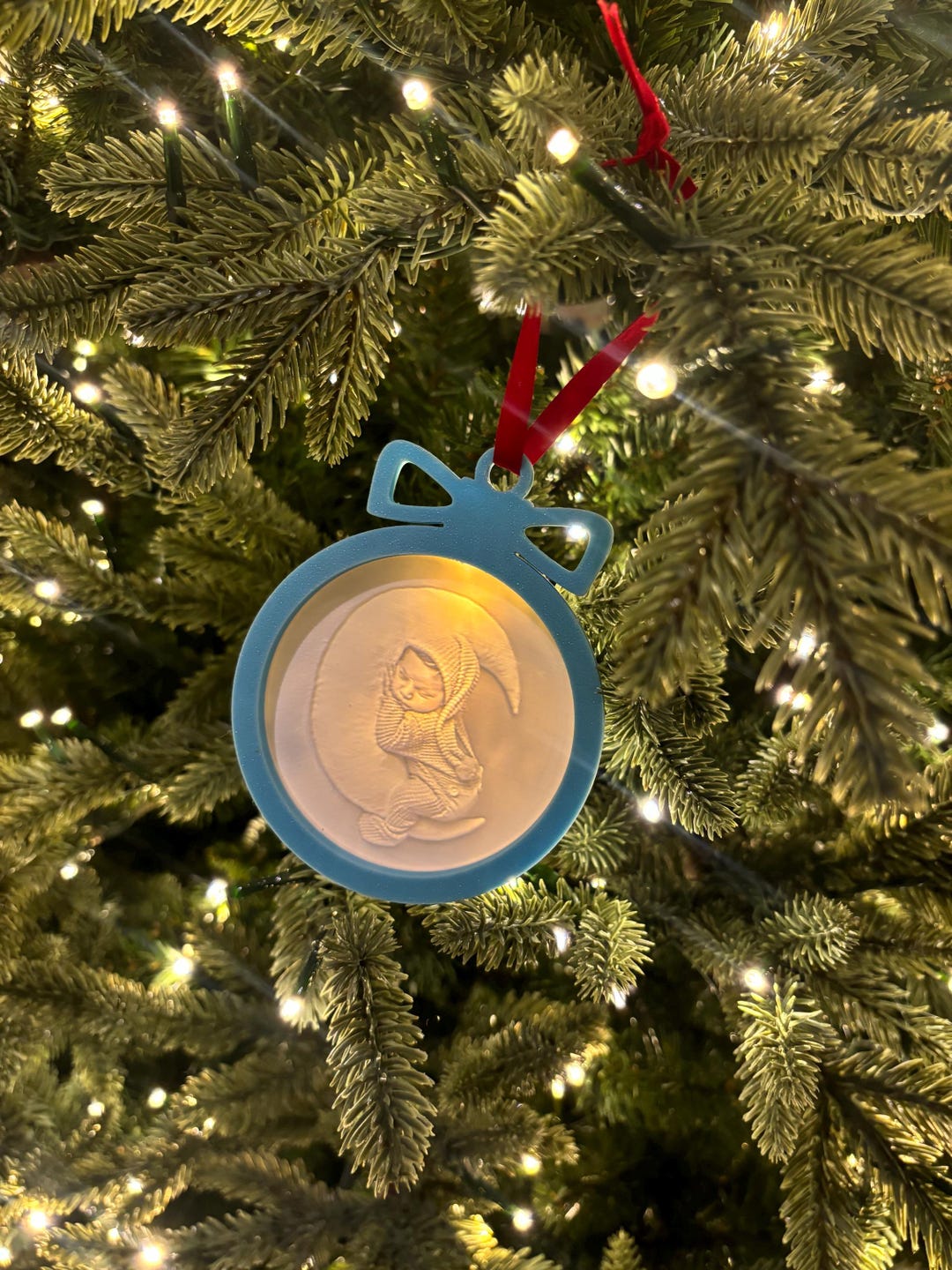 Custom Lithophane Ornament 3D Print - Etsy