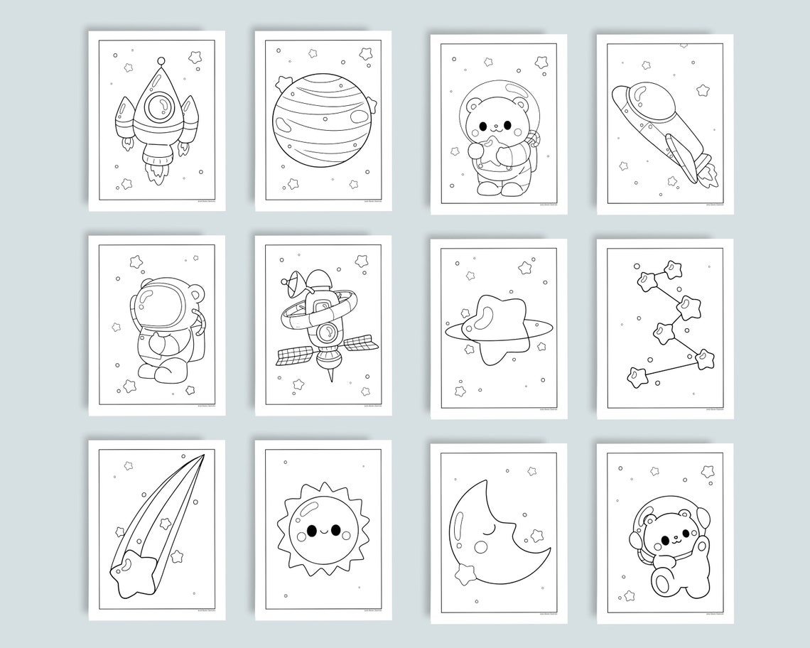 Space Coloring Pages for Kids - Fun and Educational Activities for ...